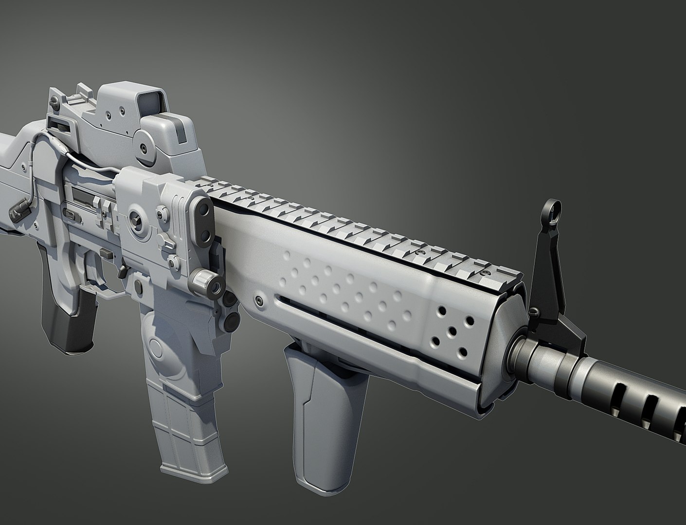 Assault Rifle 3d Model