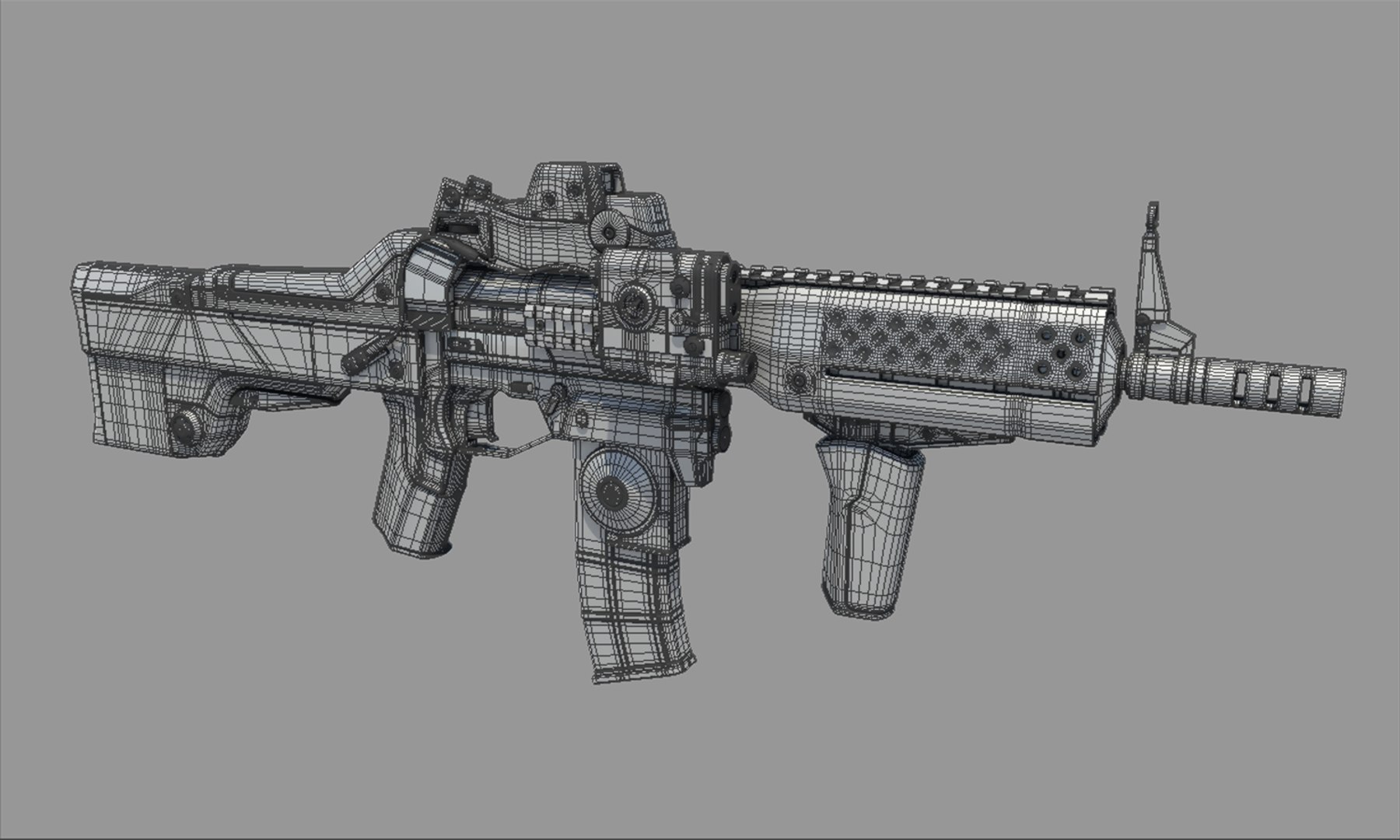 Assault Rifle 3d Model