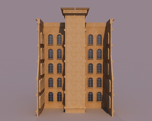 modelo 3d 0209 - Fachada del Edificio - TurboSquid 2241482
