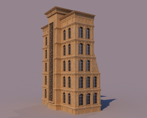 modelo 3d 0209 - Fachada del Edificio - TurboSquid 2241482