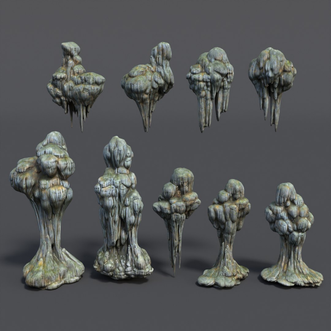 3D Model 9 Modular Cave Formations - 250218 - TurboSquid 2357821