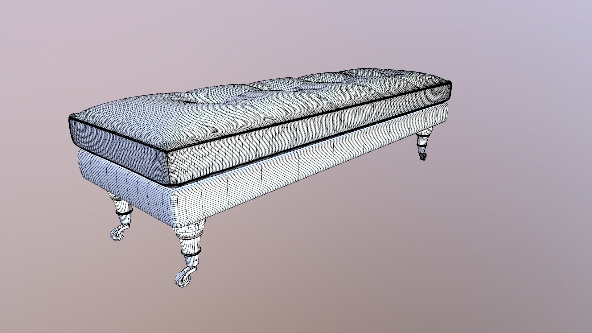Bench Couch Model - TurboSquid 2296042