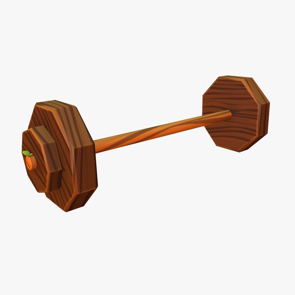 Cartoon Wooden Barbell 3D 모델 - TurboSquid 1901484