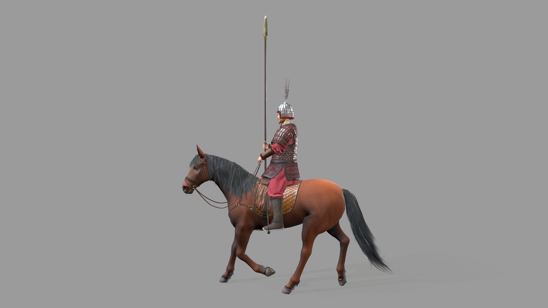 3D Cavalry Character - TurboSquid 2226883