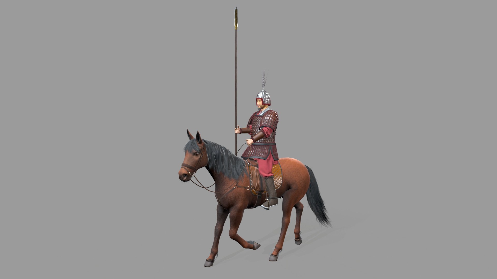 3D Cavalry Character - TurboSquid 2226883