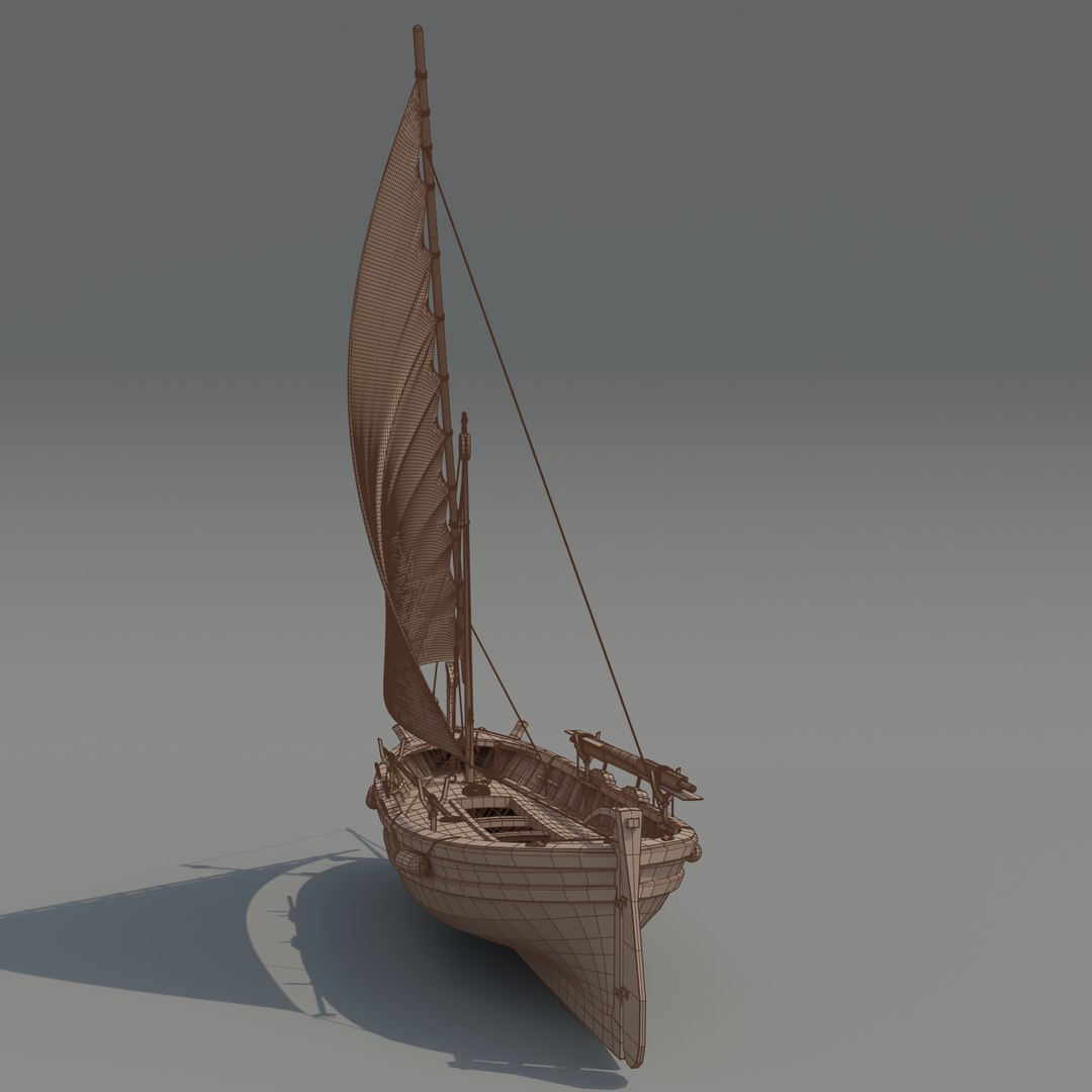 Llaut Boat 3D Model - TurboSquid 2378924