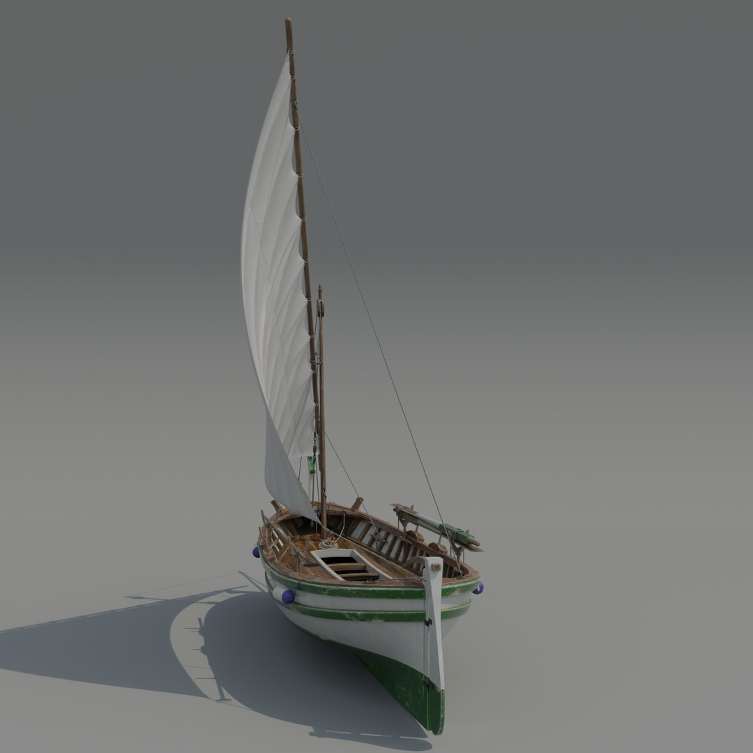 Llaut Boat 3D Model - TurboSquid 2378924