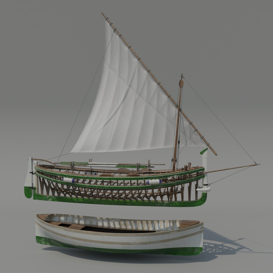 Llaut Boat 3D Model - TurboSquid 2378924