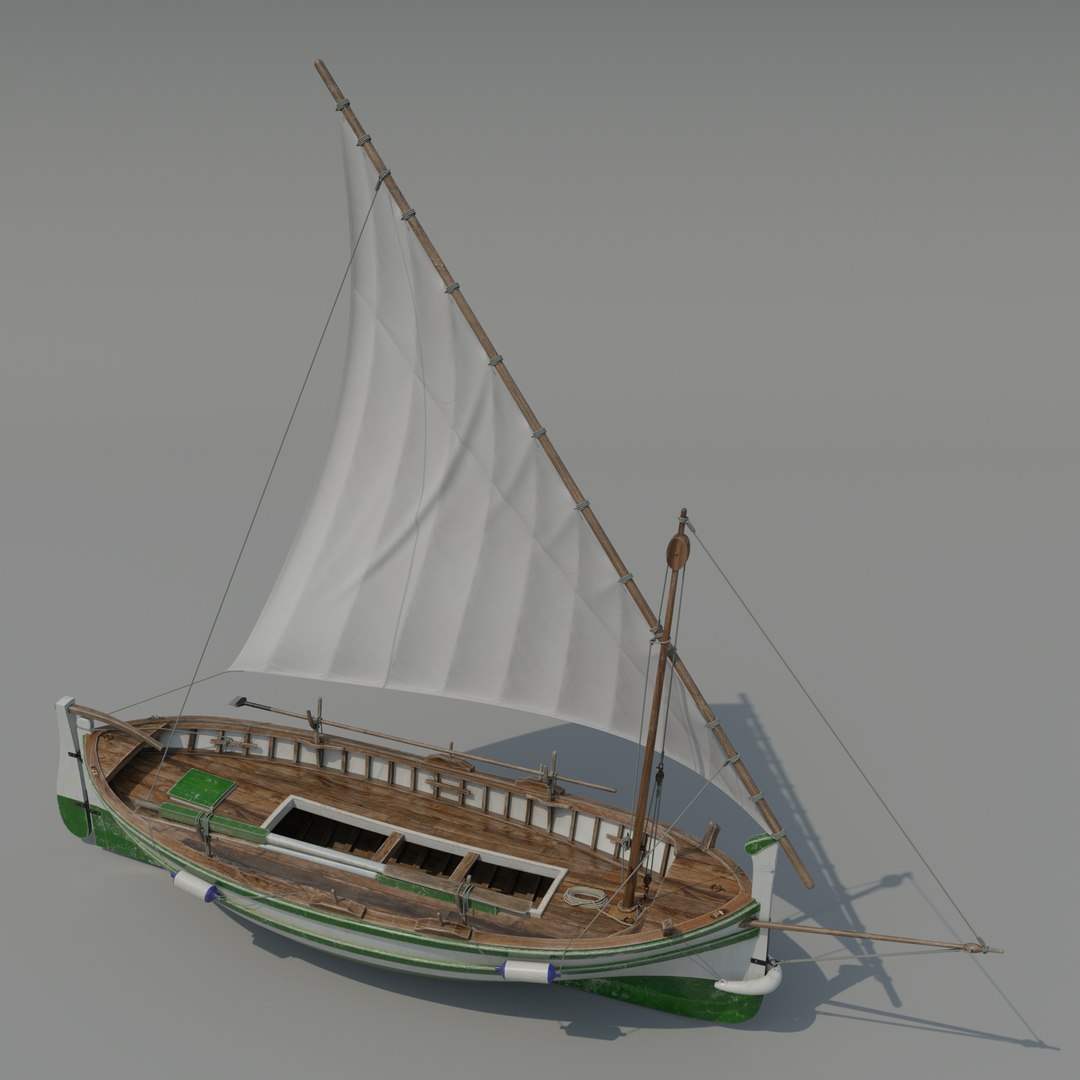 Llaut Boat 3D Model - TurboSquid 2378924