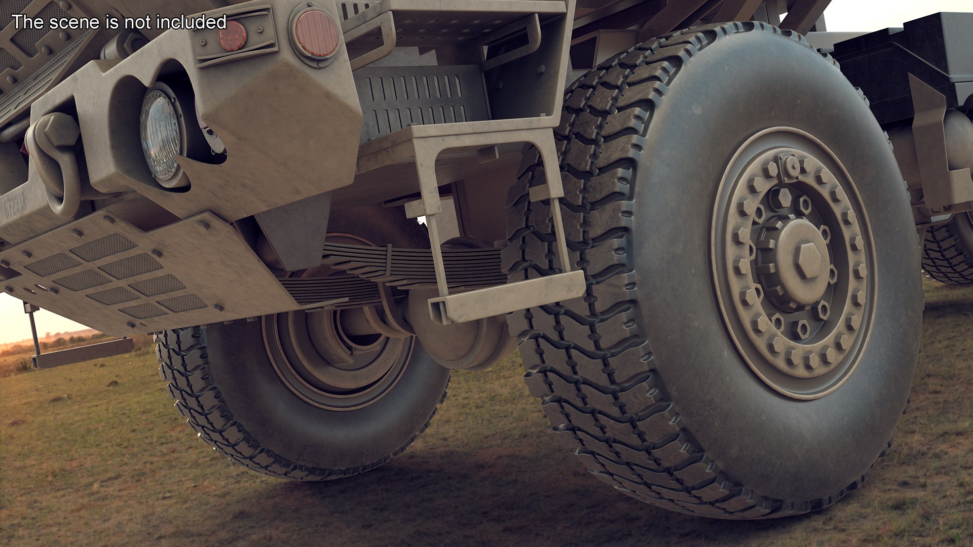 Camouflage Military Truck Wheel Model - TurboSquid 2389370