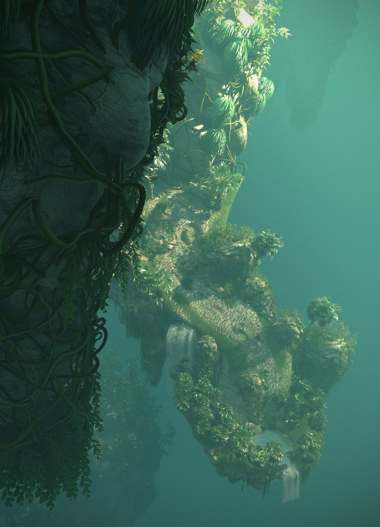 3D Floating Magical Island - TurboSquid 1984286