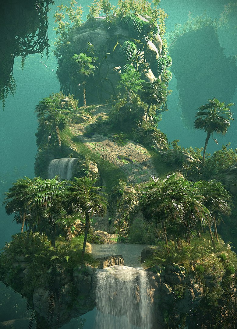 3D Floating Magical Island - TurboSquid 1984286