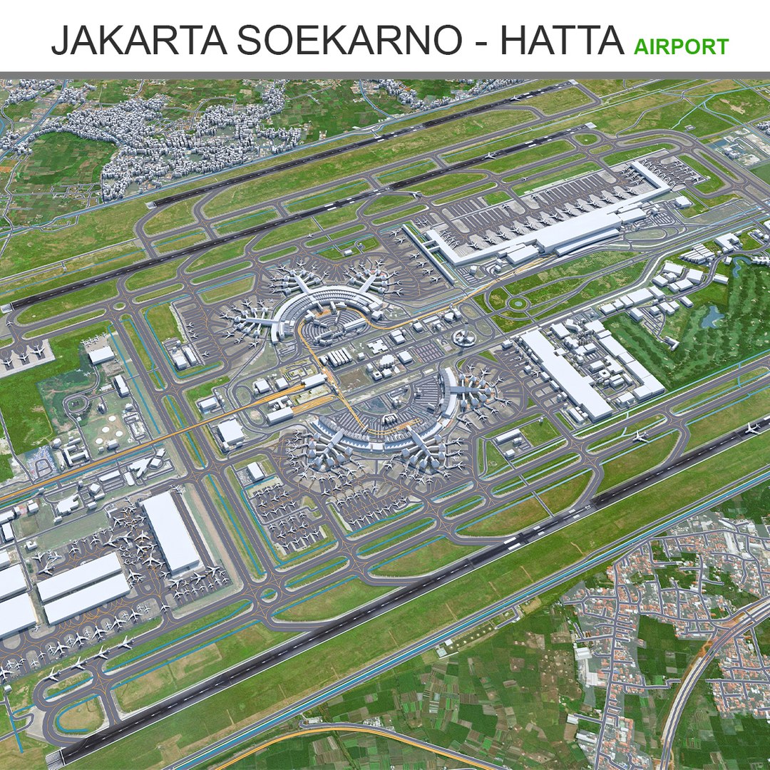 Soekarno - Hatta Airport Jakarta 3D Model - TurboSquid 2005201