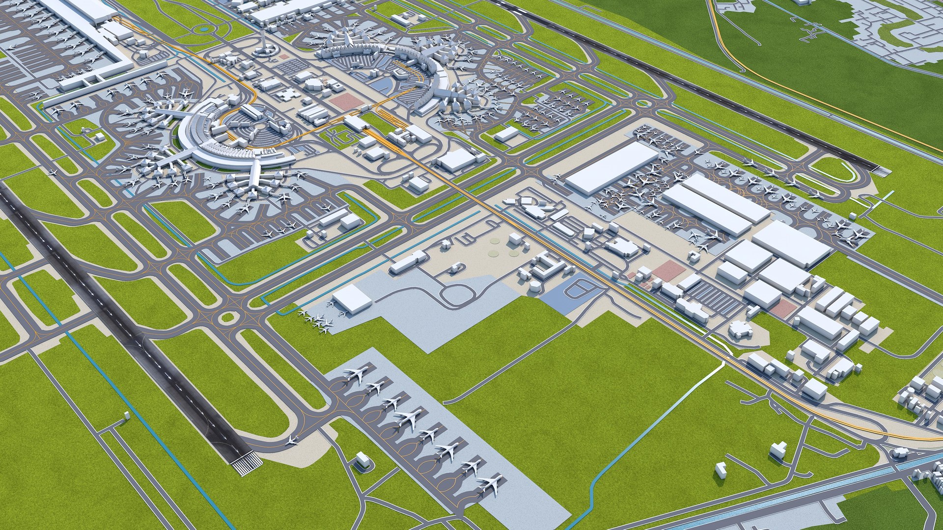 Soekarno Hatta Airport Jakarta 3d Model Turbosquid 2005201