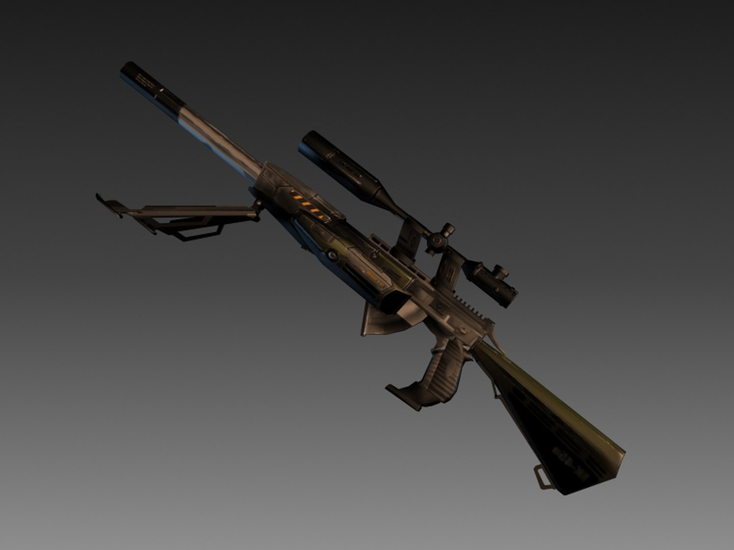 Sniper Riffle 2020 3d Model