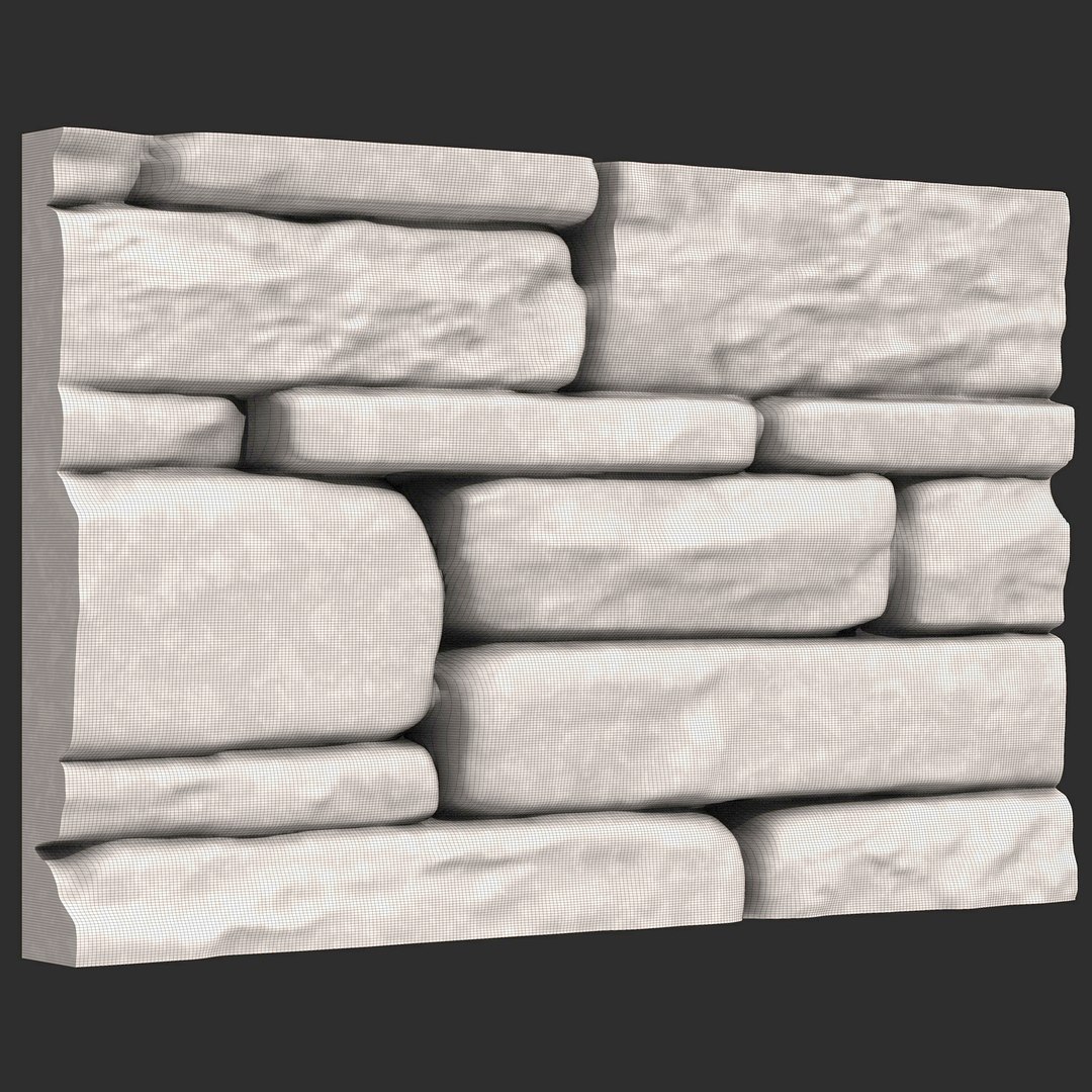 Stone Wall 53 Model - TurboSquid 2297295