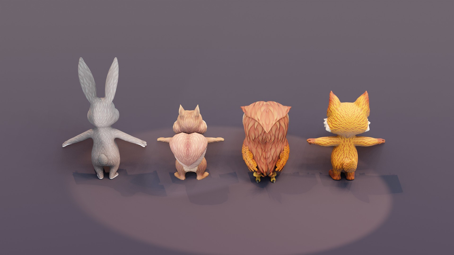 3D Animated Cartoon Animals 3D Models Pack 3 Model - TurboSquid 2092050
