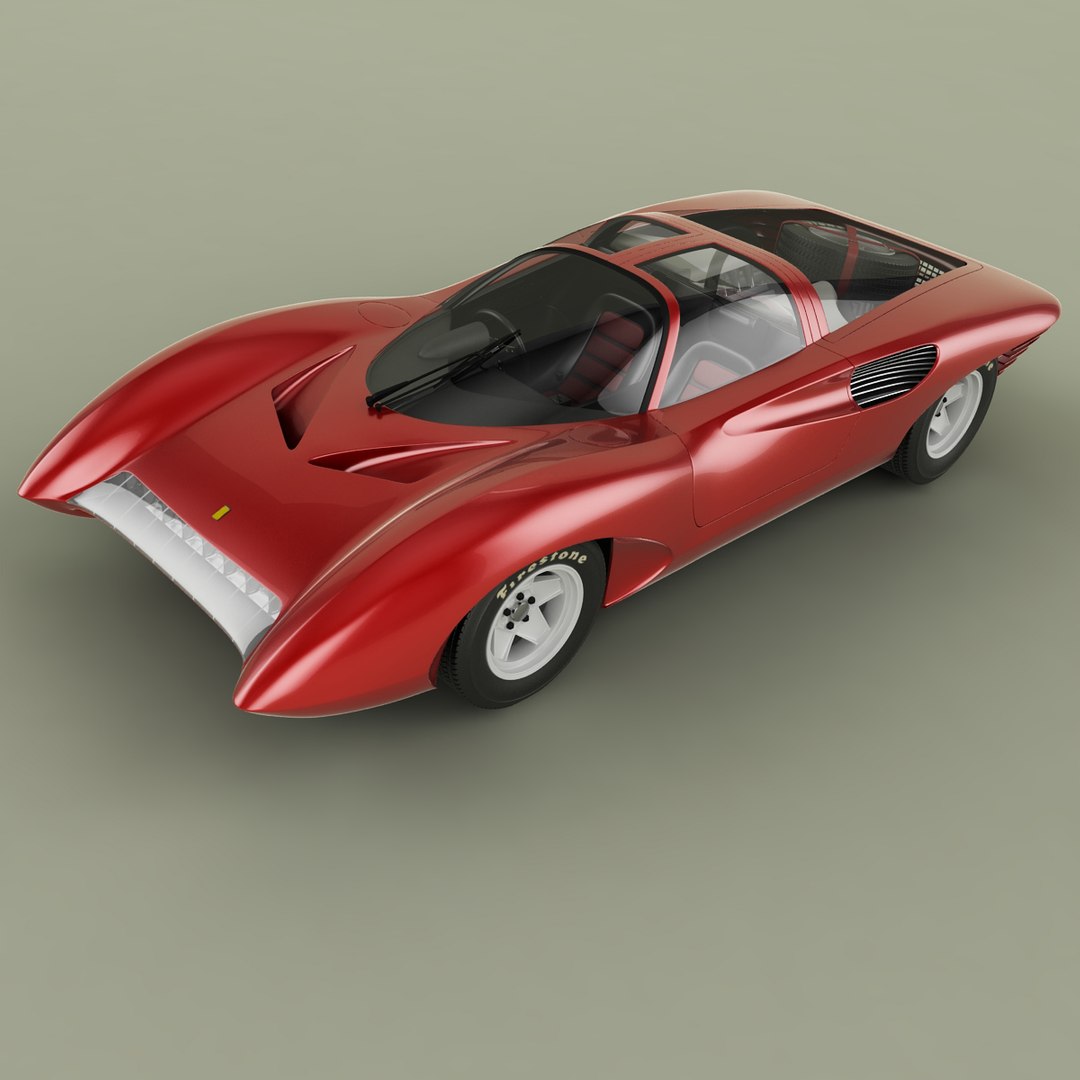 3D 1968 Pininfarina P5 Concept Model - TurboSquid 1874108