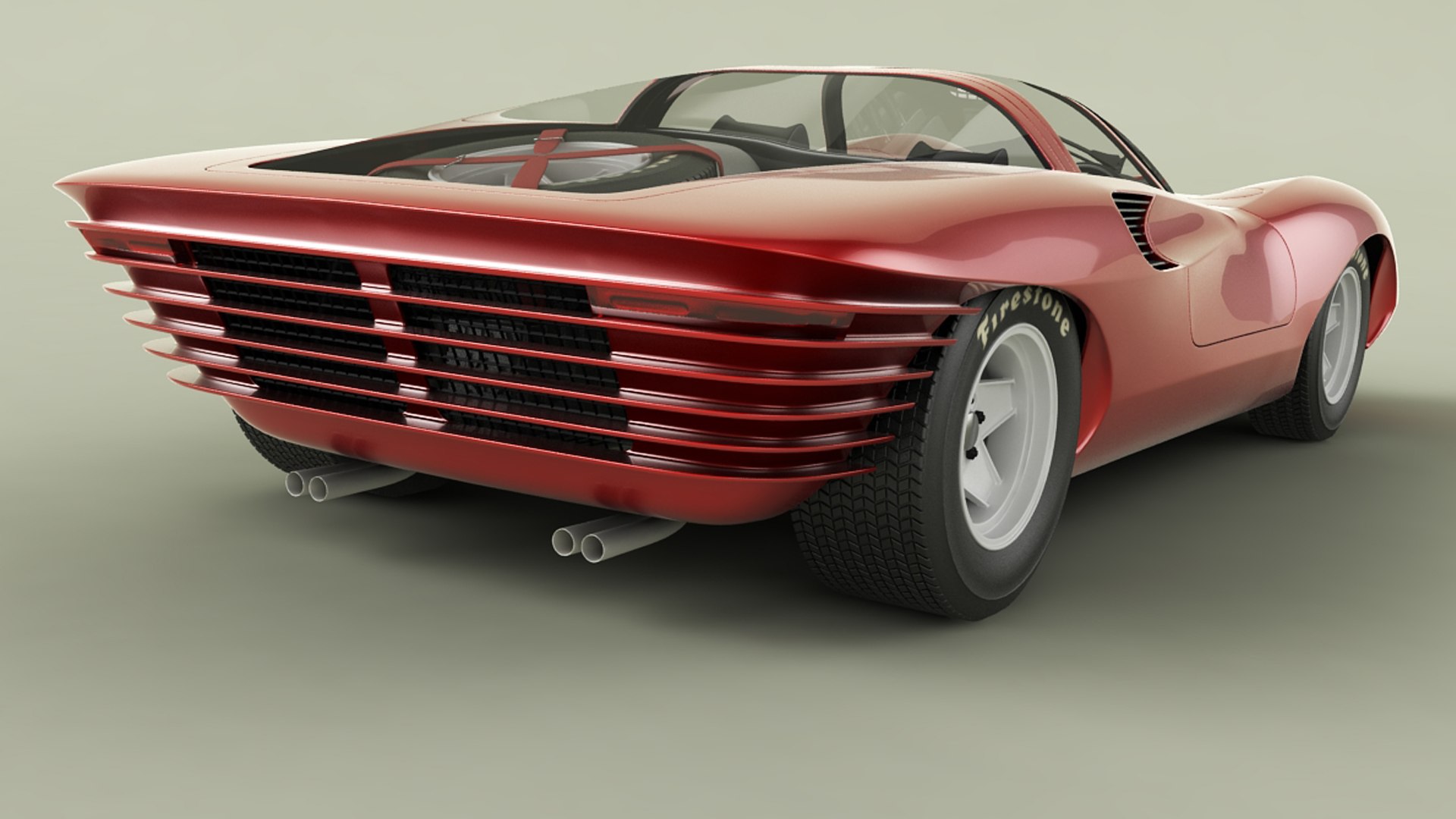 3D 1968 Pininfarina P5 Concept Model - TurboSquid 1874108