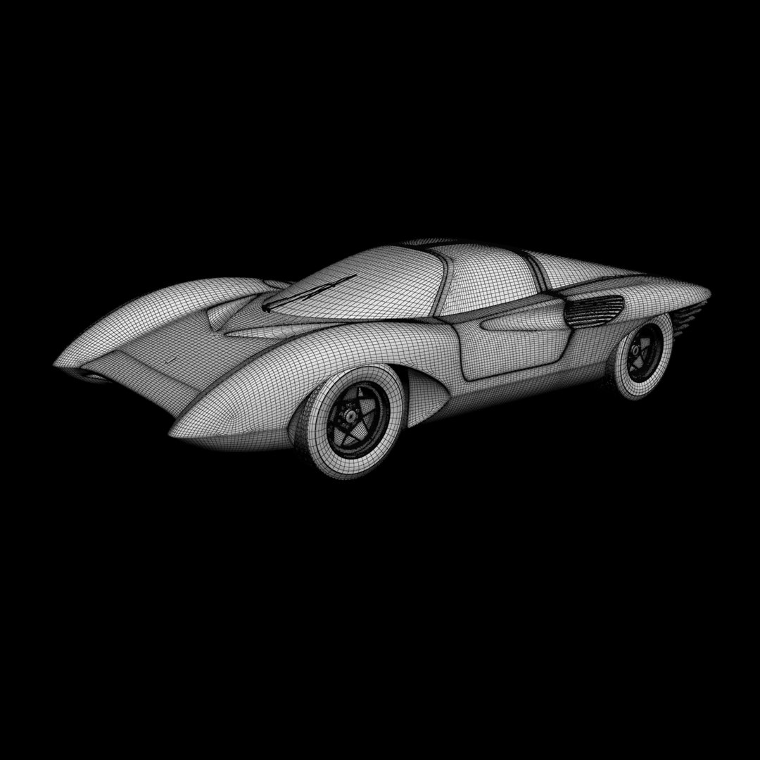 3D 1968 Pininfarina P5 Concept Model - TurboSquid 1874108