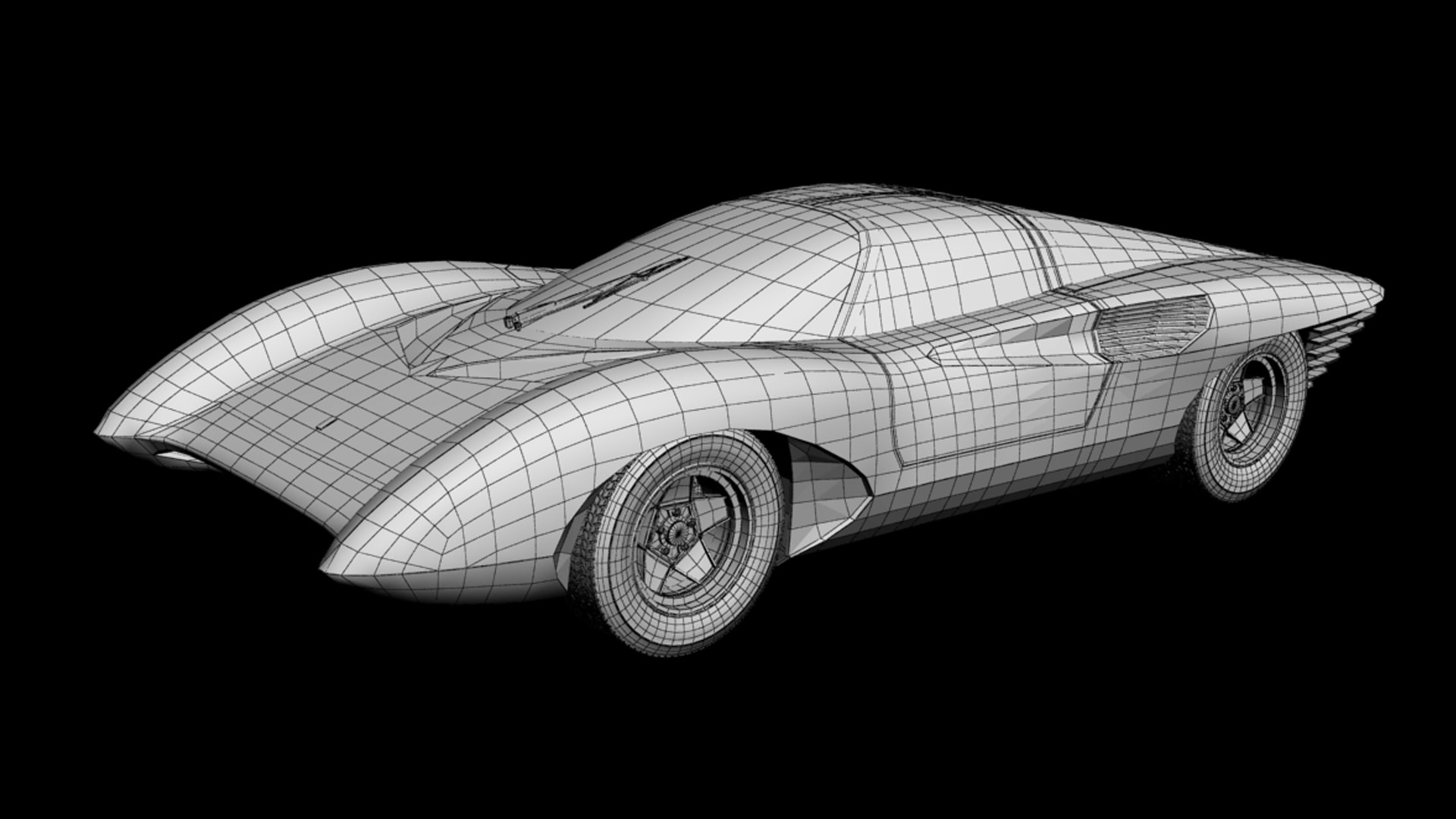 3D 1968 Pininfarina P5 Concept Model - TurboSquid 1874108