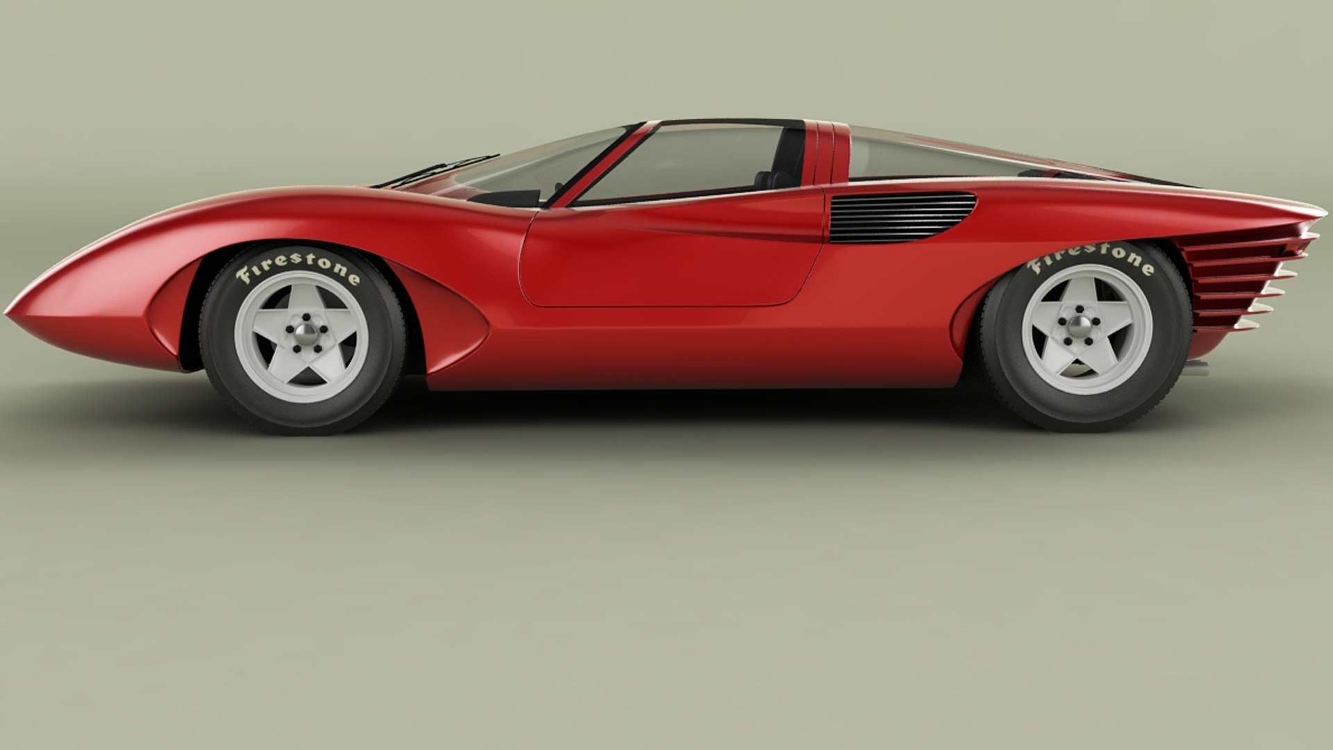 3D 1968 Pininfarina P5 Concept Model - TurboSquid 1874108