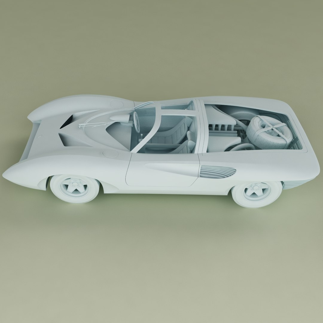 3D 1968 Pininfarina P5 Concept Model - TurboSquid 1874108