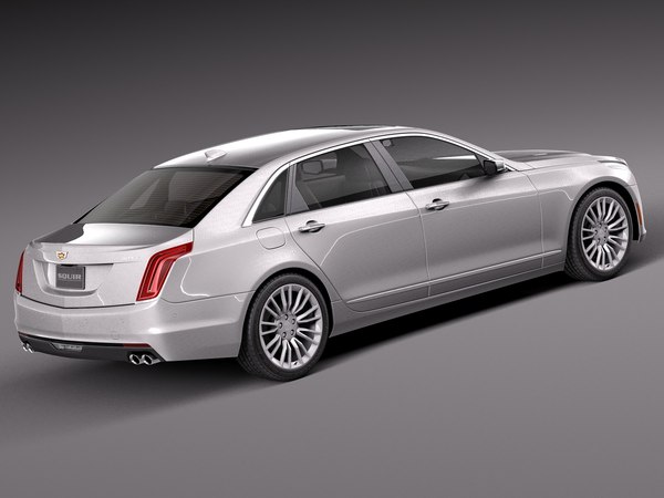 3d 2016 cadillac ct6 model