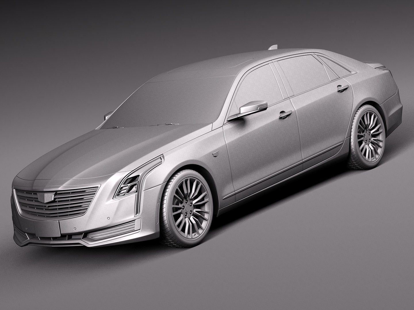 3d 2016 Cadillac Ct6 Model