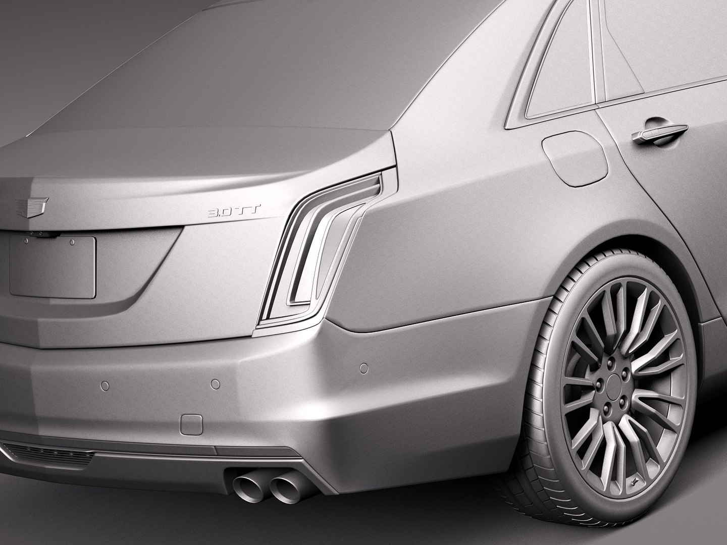 3d 2016 Cadillac Ct6 Model