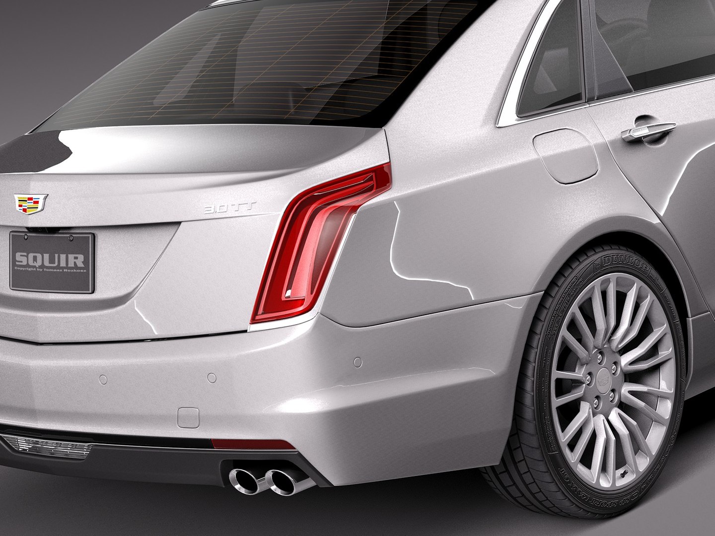 3d 2016 Cadillac Ct6 Model