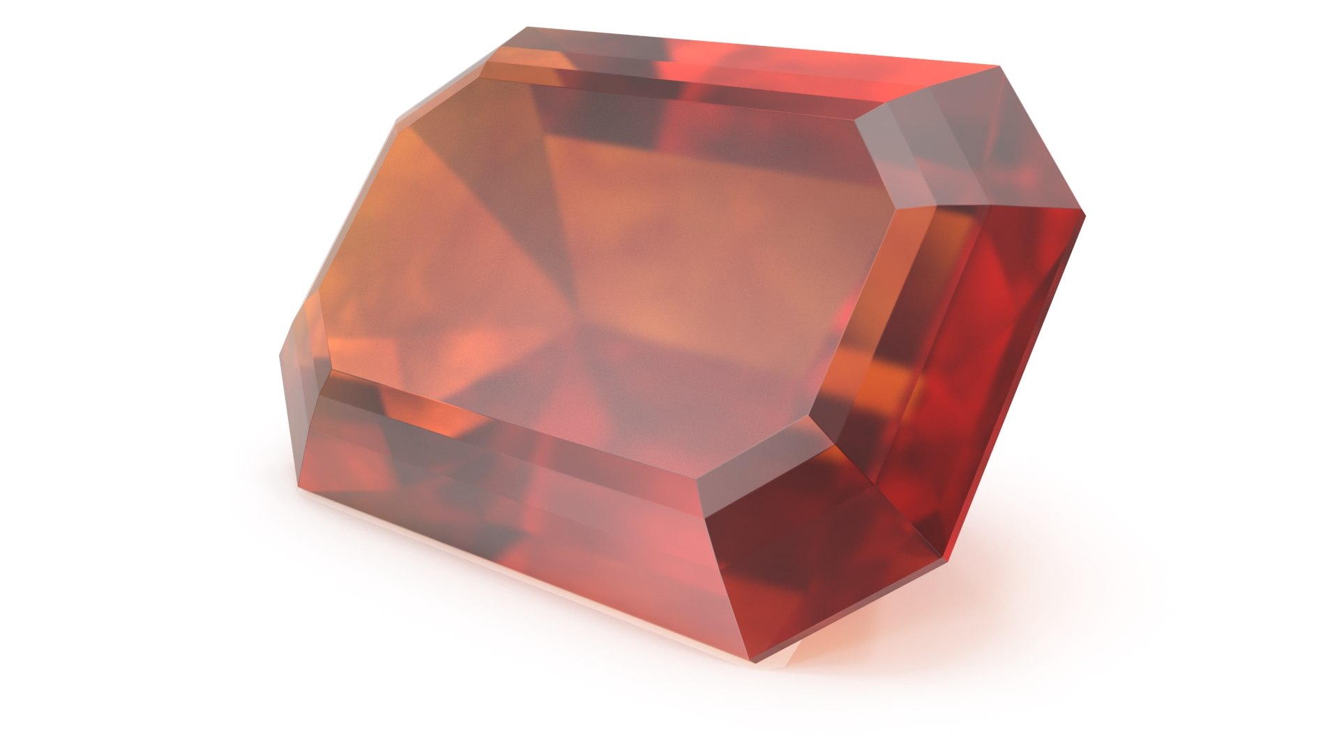 Emerald Cut Amber 3D model - TurboSquid 1840124