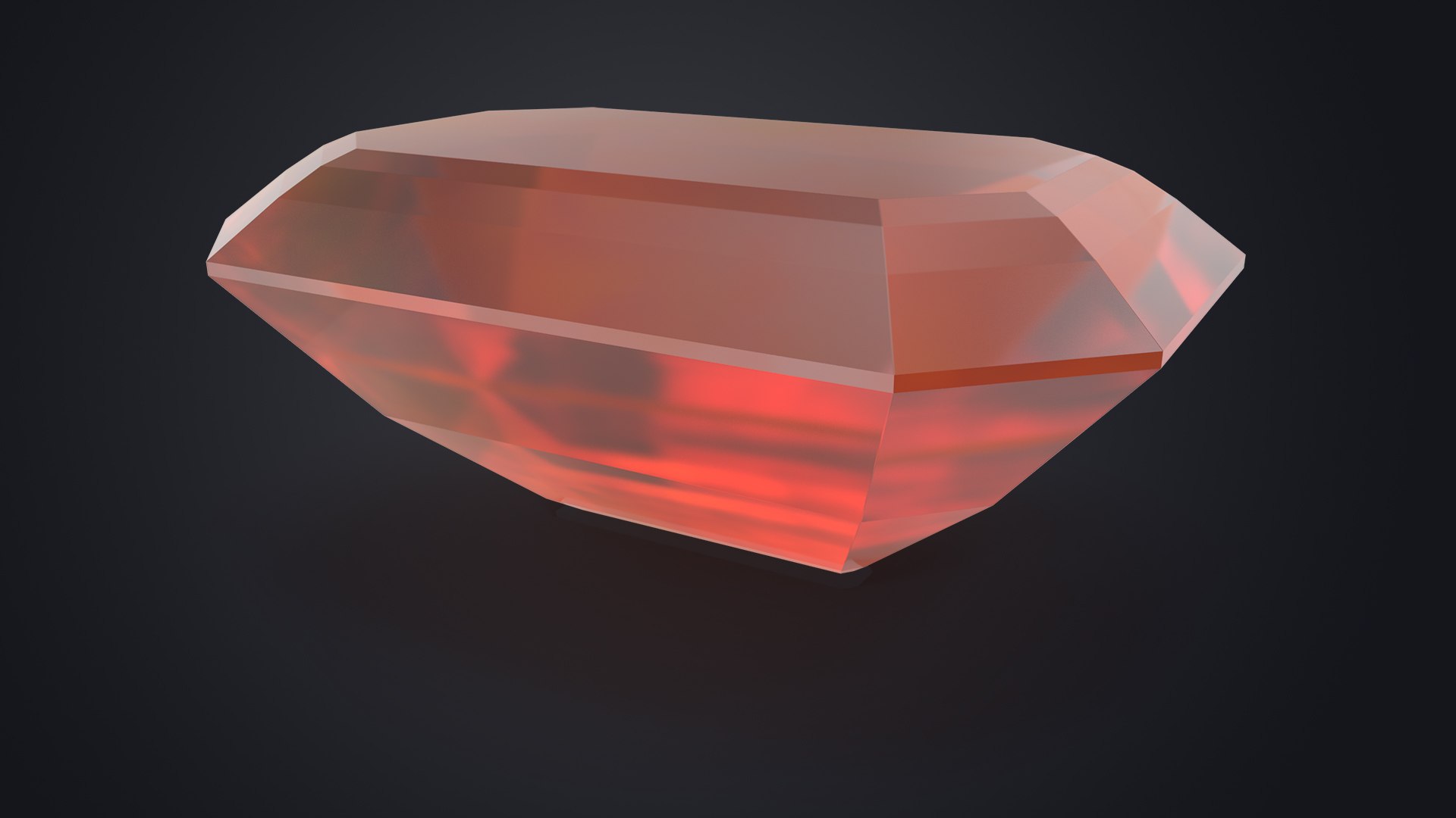 Emerald Cut Amber 3D model - TurboSquid 1840124