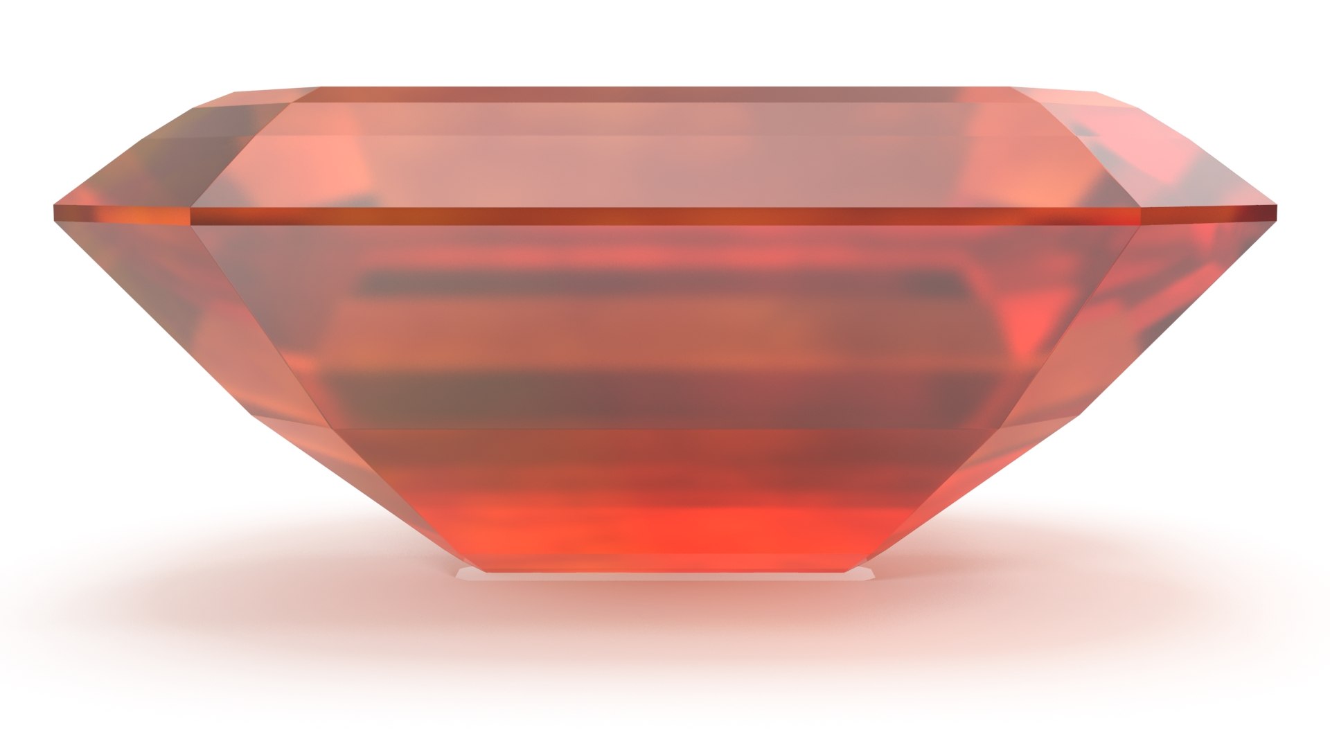 Emerald Cut Amber 3D model - TurboSquid 1840124
