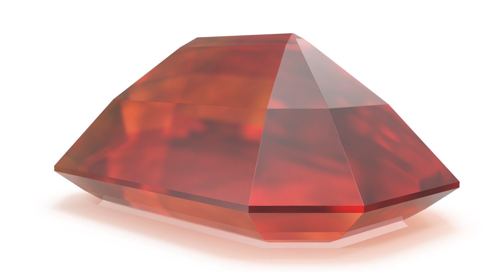 Emerald Cut Amber 3D model - TurboSquid 1840124