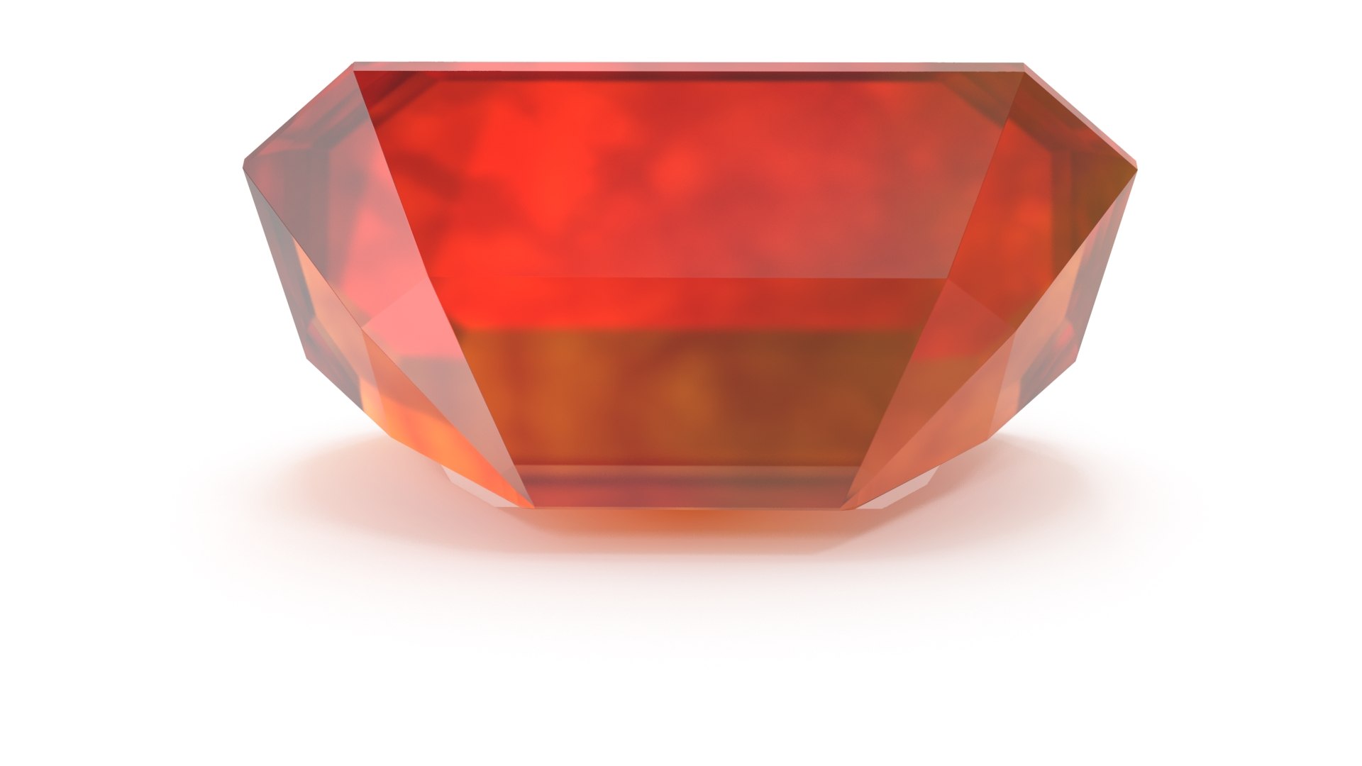 Emerald Cut Amber 3D model - TurboSquid 1840124