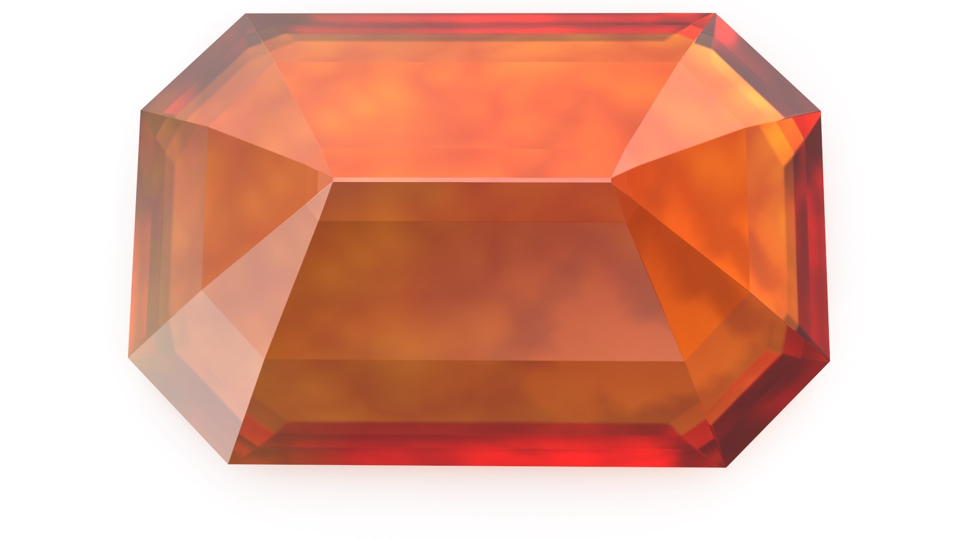 Emerald Cut Amber 3D model - TurboSquid 1840124