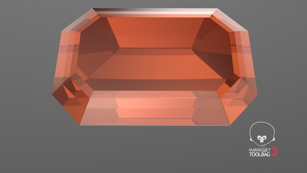 Emerald Cut Amber 3D model - TurboSquid 1840124