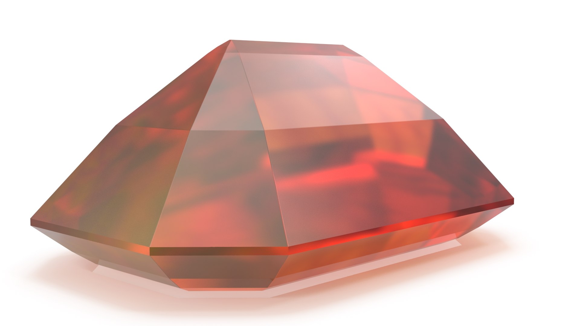 Emerald Cut Amber 3D model - TurboSquid 1840124