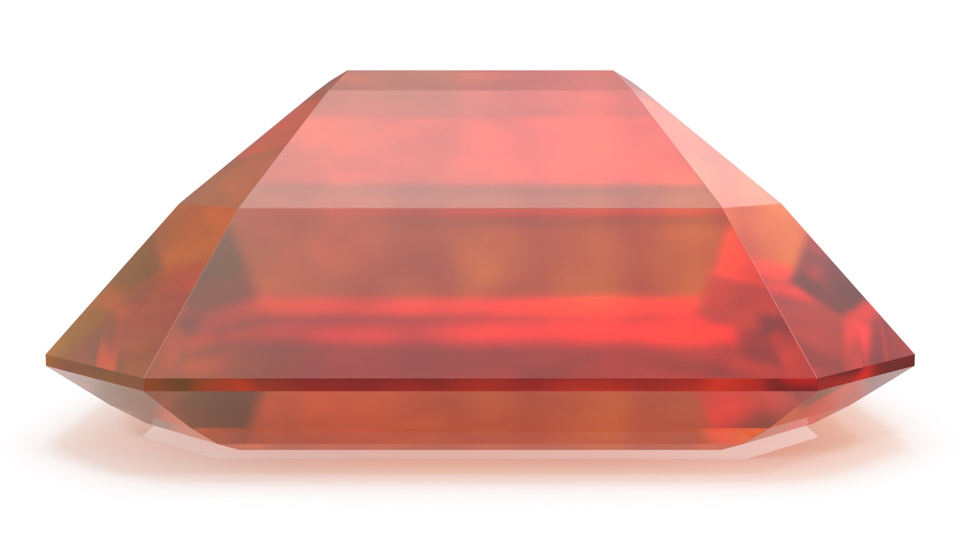 Emerald Cut Amber 3D model - TurboSquid 1840124