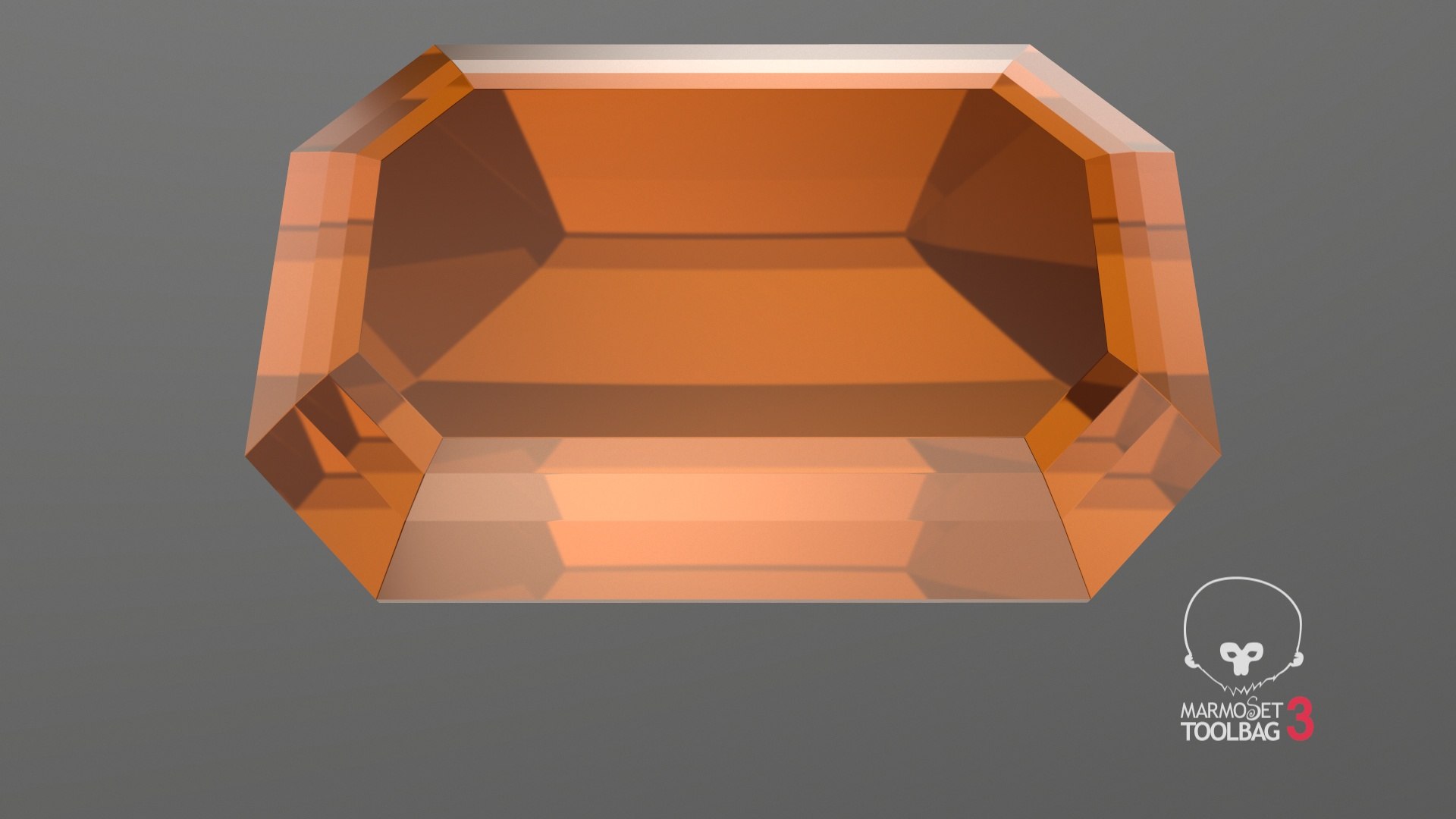 Emerald Cut Amber 3D model - TurboSquid 1840124