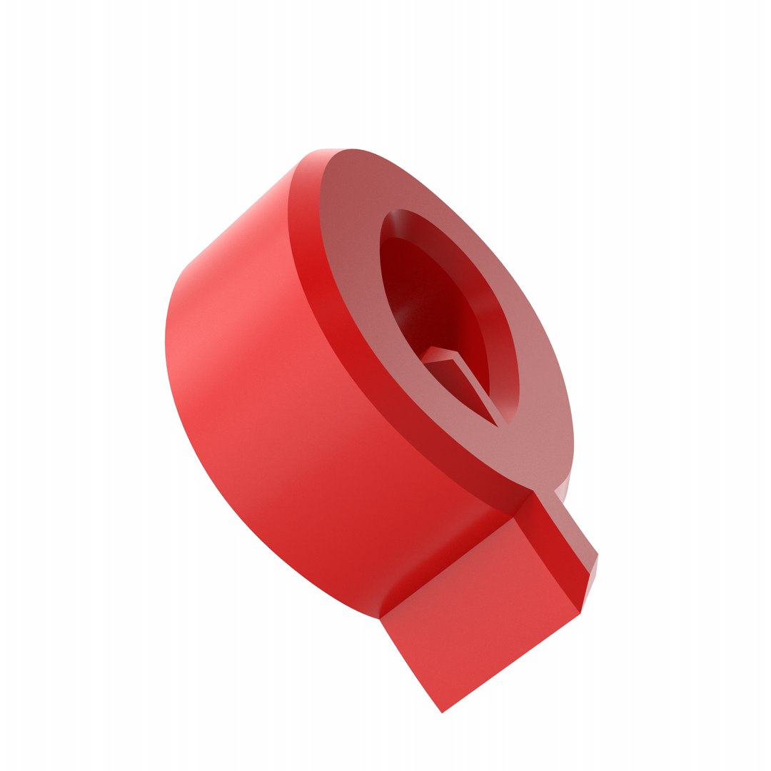 Red Letter Q Model - TurboSquid 2272759