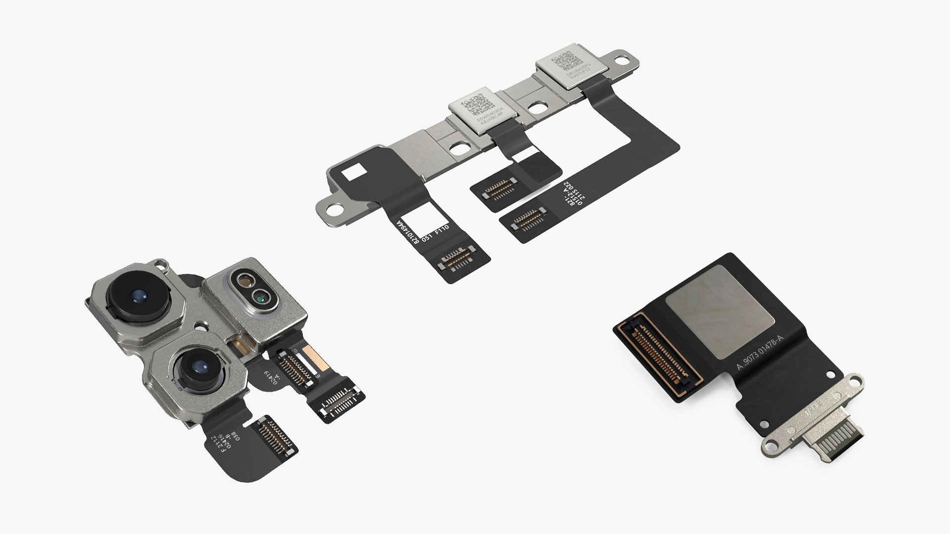 12 9 IPad Pro Components Collection 3D Model - TurboSquid 2212278