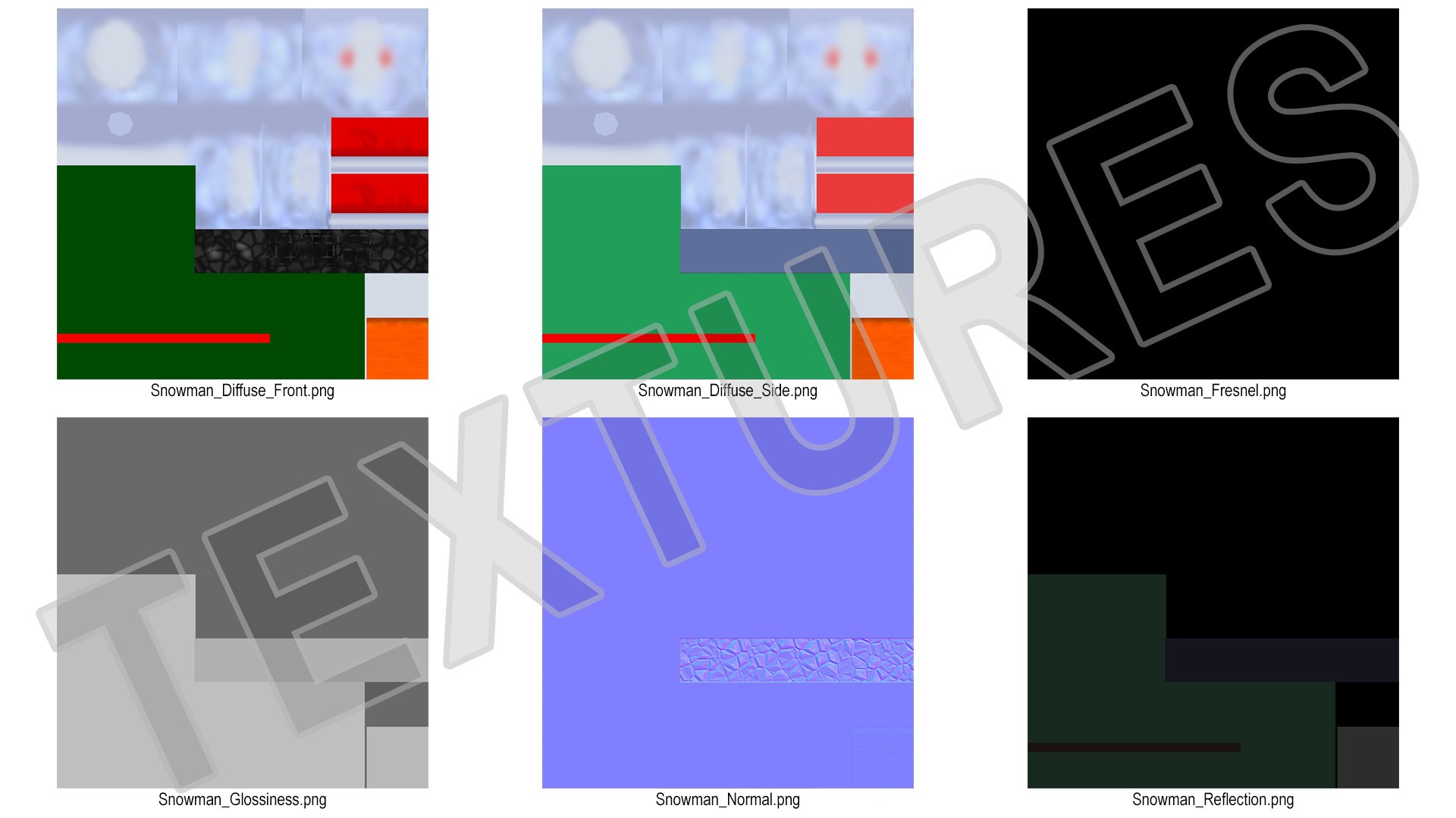 Smiling cartoon snowman snow 3D model - TurboSquid 1468320