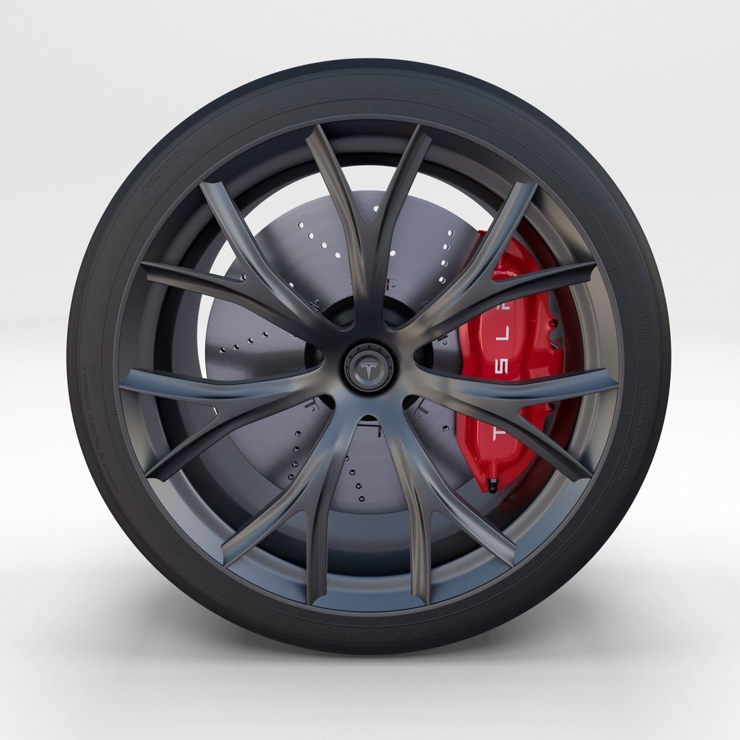 Tesla Roadster Wheel 3D Model - TurboSquid 1335183