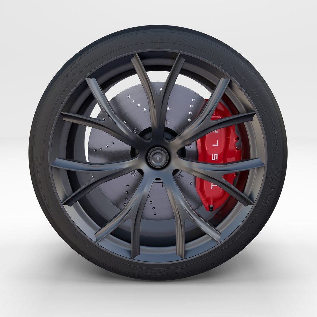 Tesla Roadster Wheel 3D Model - TurboSquid 1335183