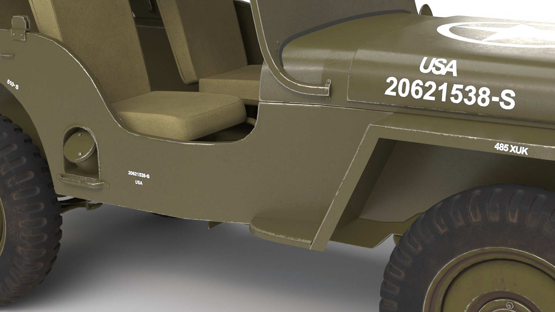 Jeep Willys 1944 Model - TurboSquid 2144699