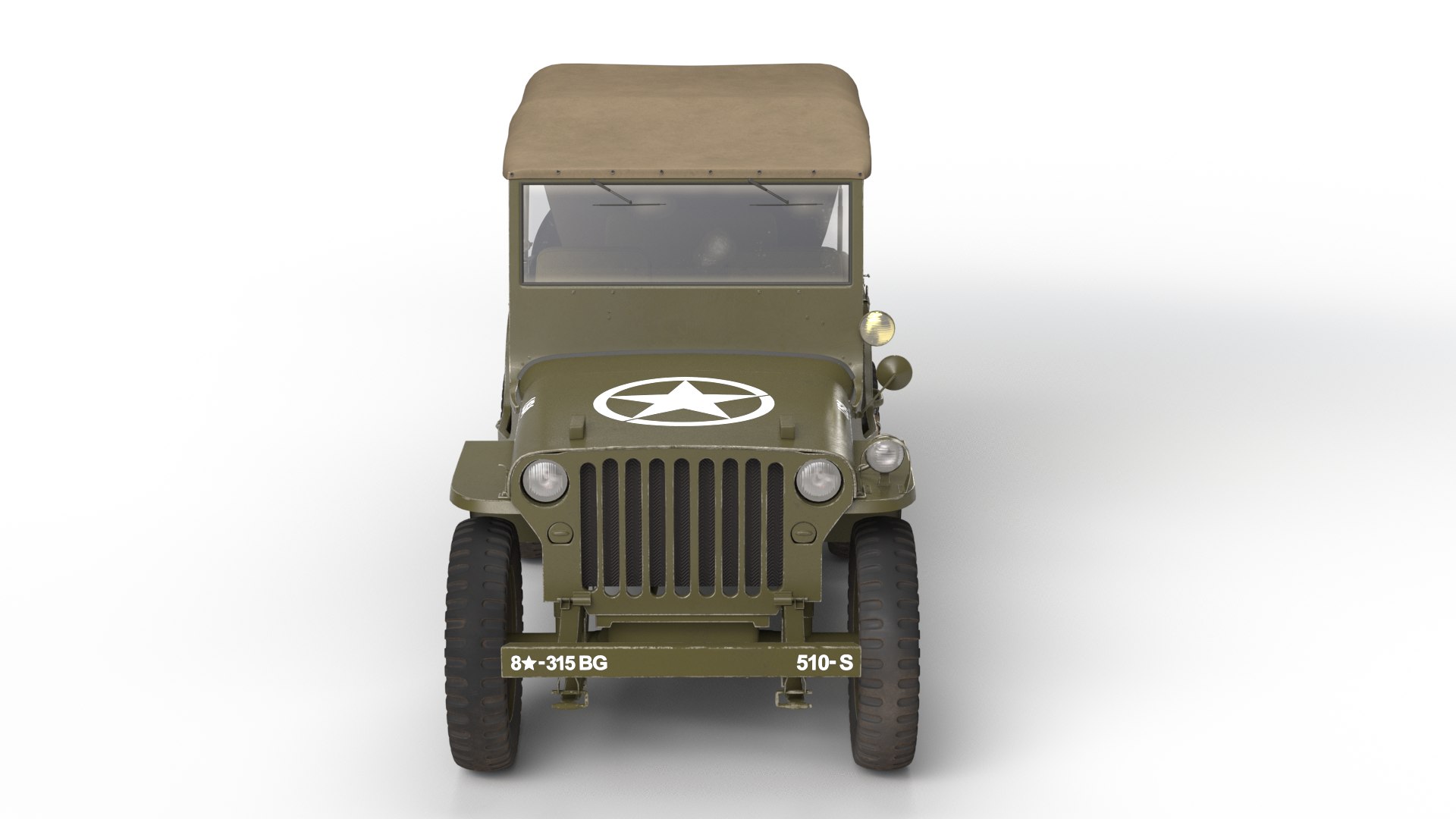 Jeep Willys 1944 Model - TurboSquid 2144699