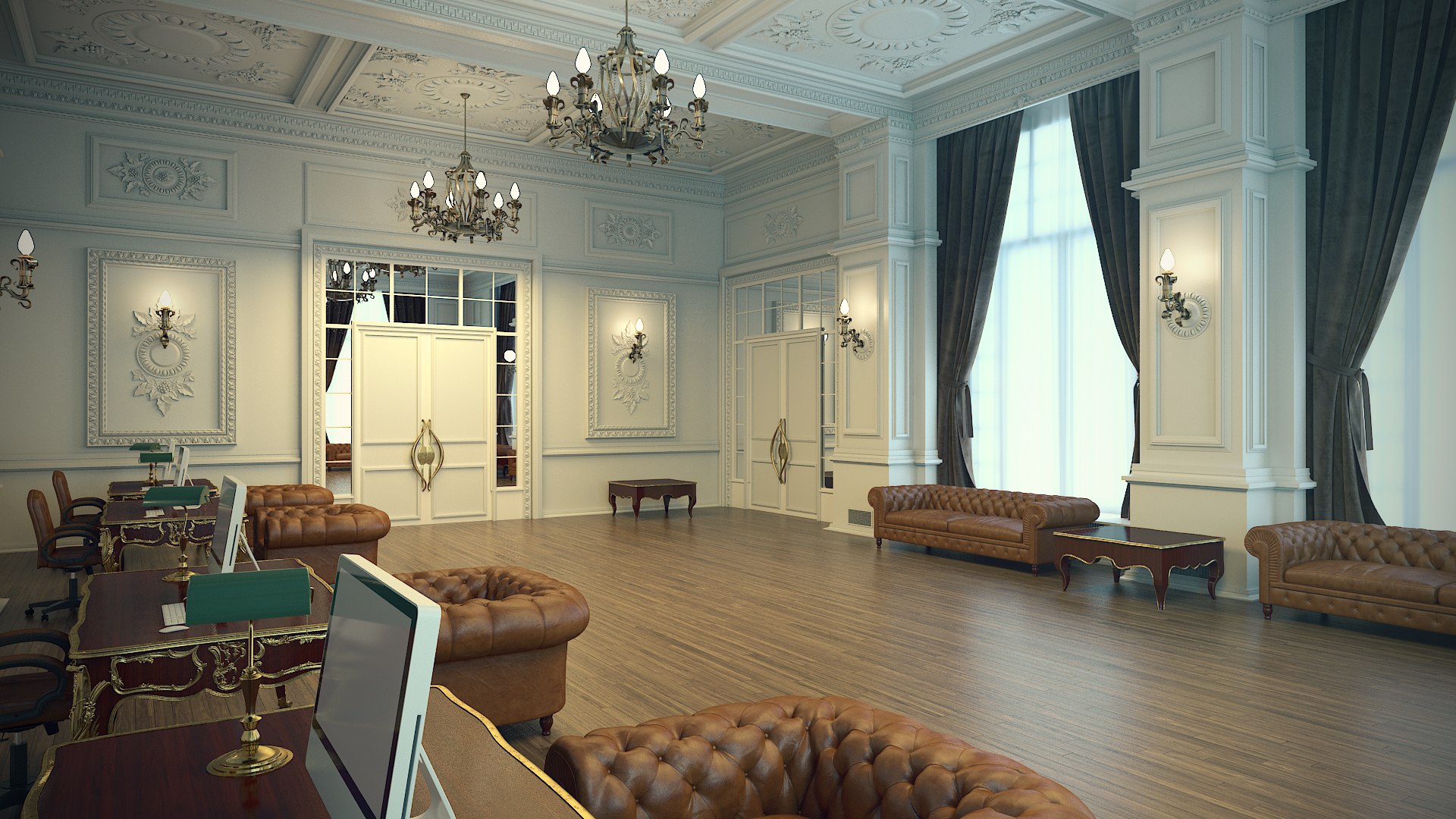 Classic Lobby 3D Model - TurboSquid 1212438