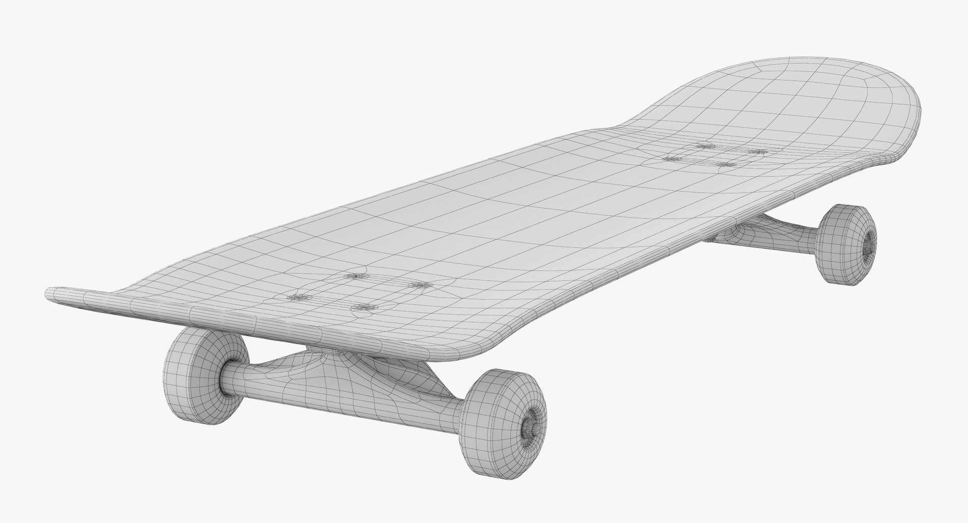 3d realistic skateboard model